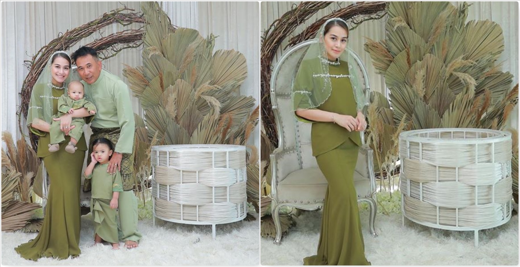 [FOTO] Sepadan Berbaju Hijau, Majlis Aqiqah Anak Shima Anuar Disambut ...